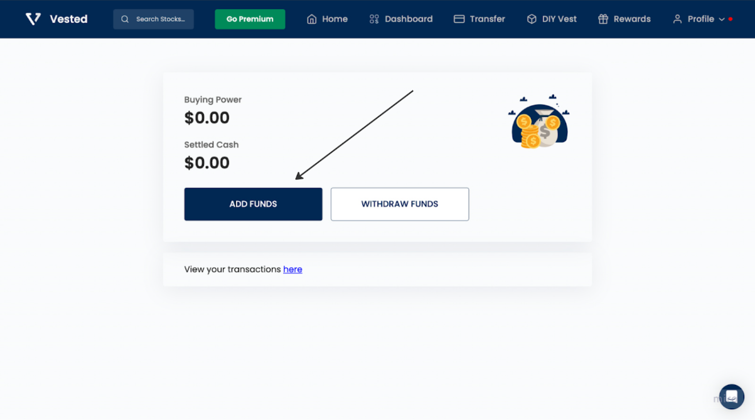 How to Transfer Fund to Your Vested US Account